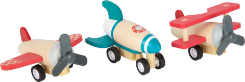 Wooden Pull Back Planes (Set of 3) – Two Little Pickles